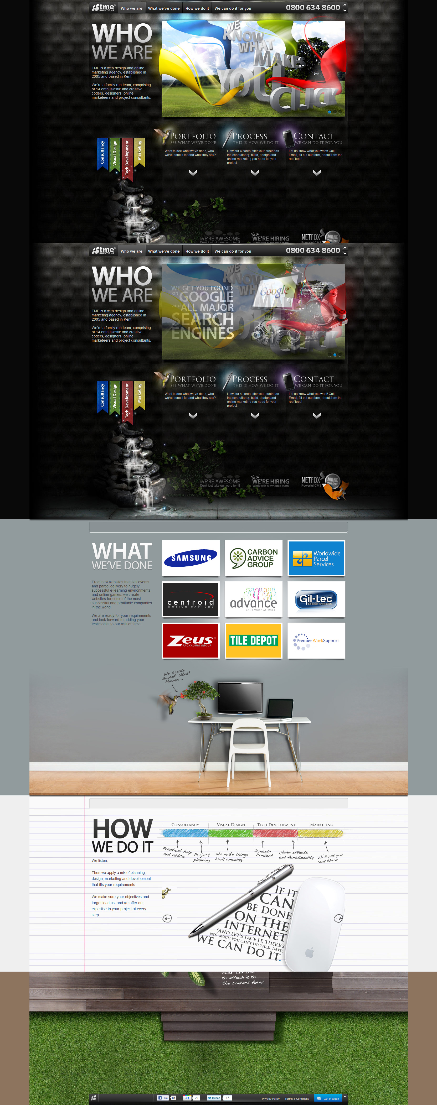 TME Solutions - One Page Website Award