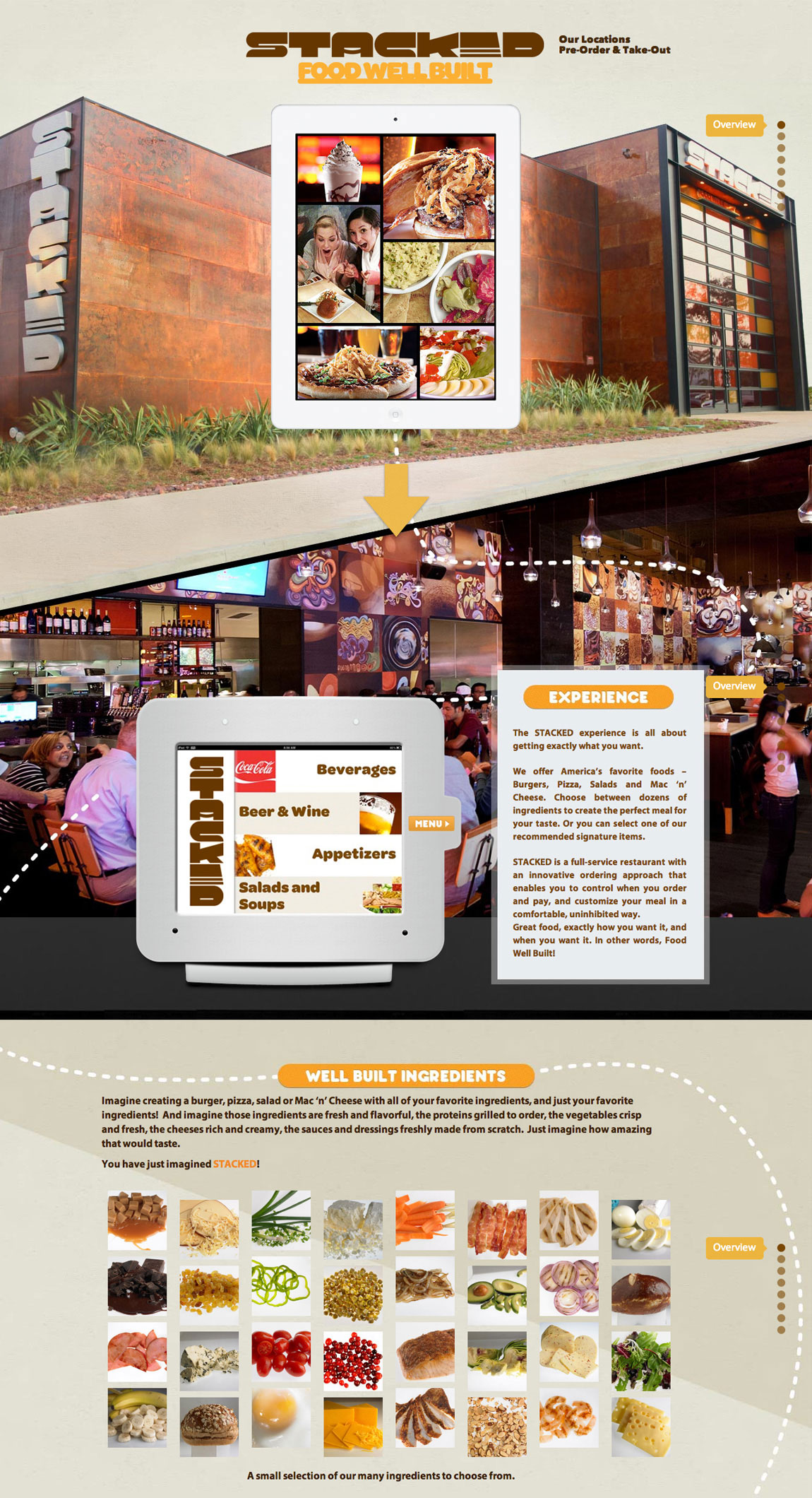 Stacked Restaurants - One Page Website Award