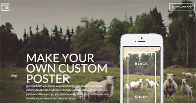 Hipster One Page Websites | One Page Love