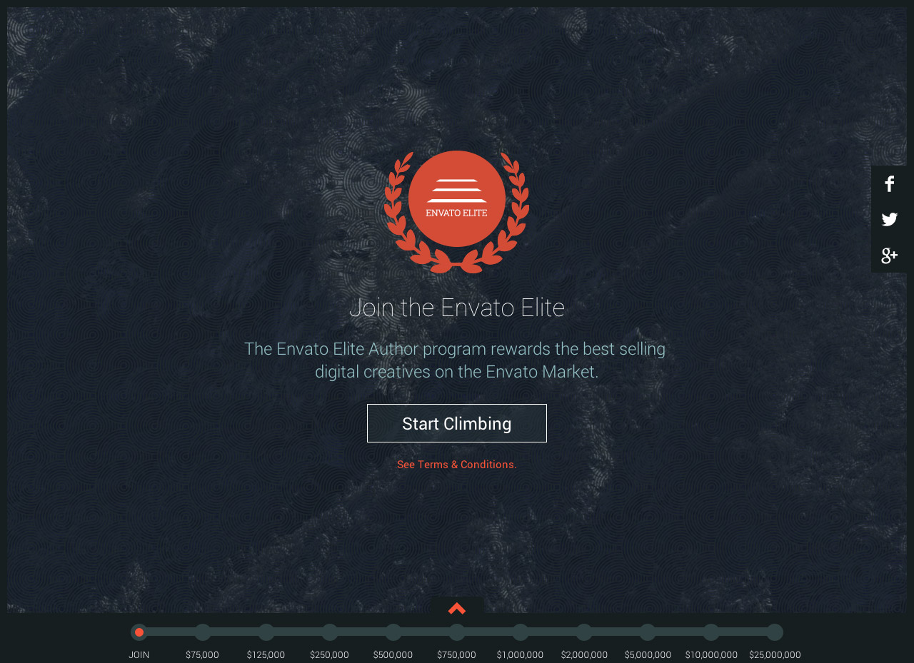 Envato Elite - One Page Website Award