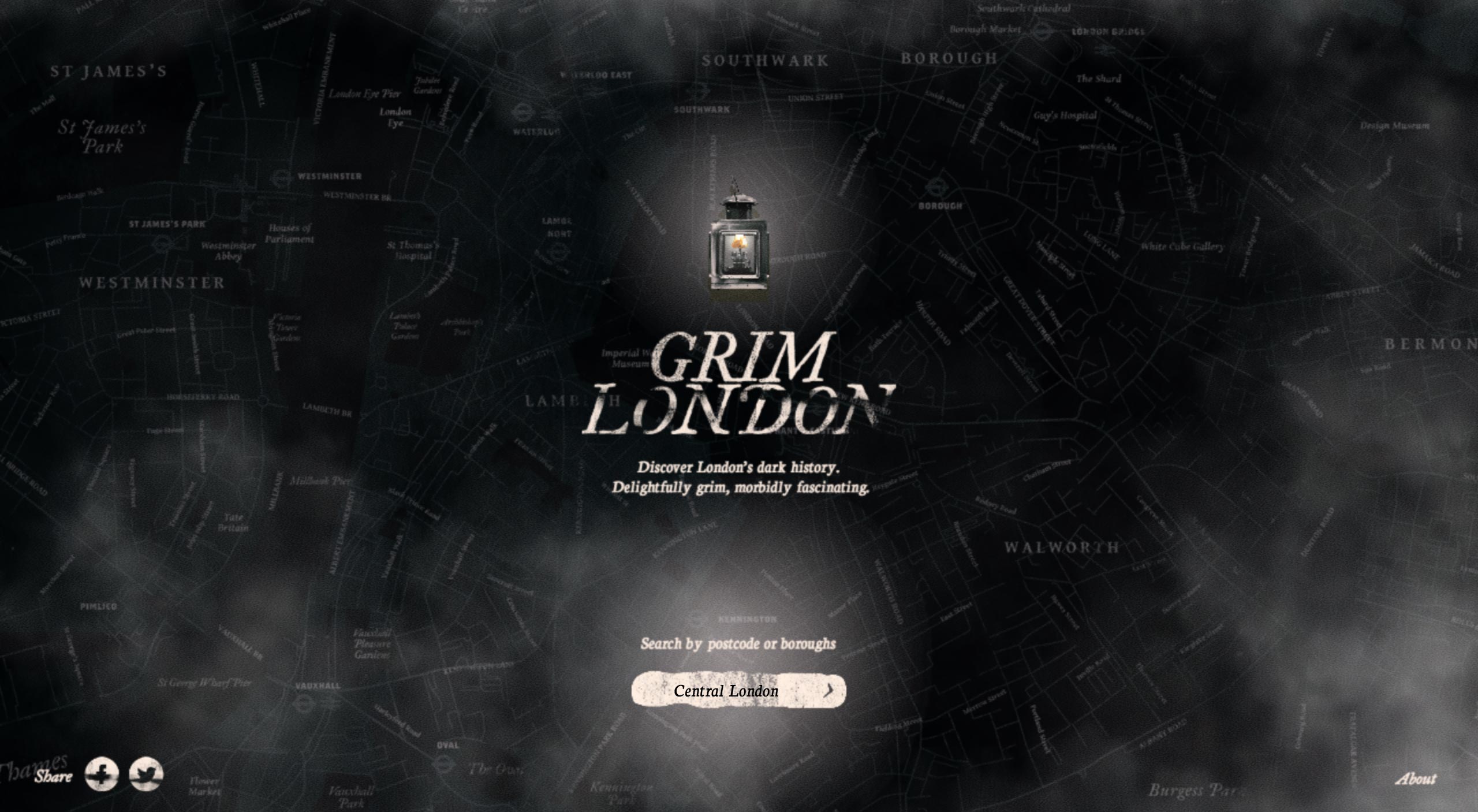 Grim London - One Page Website Award
