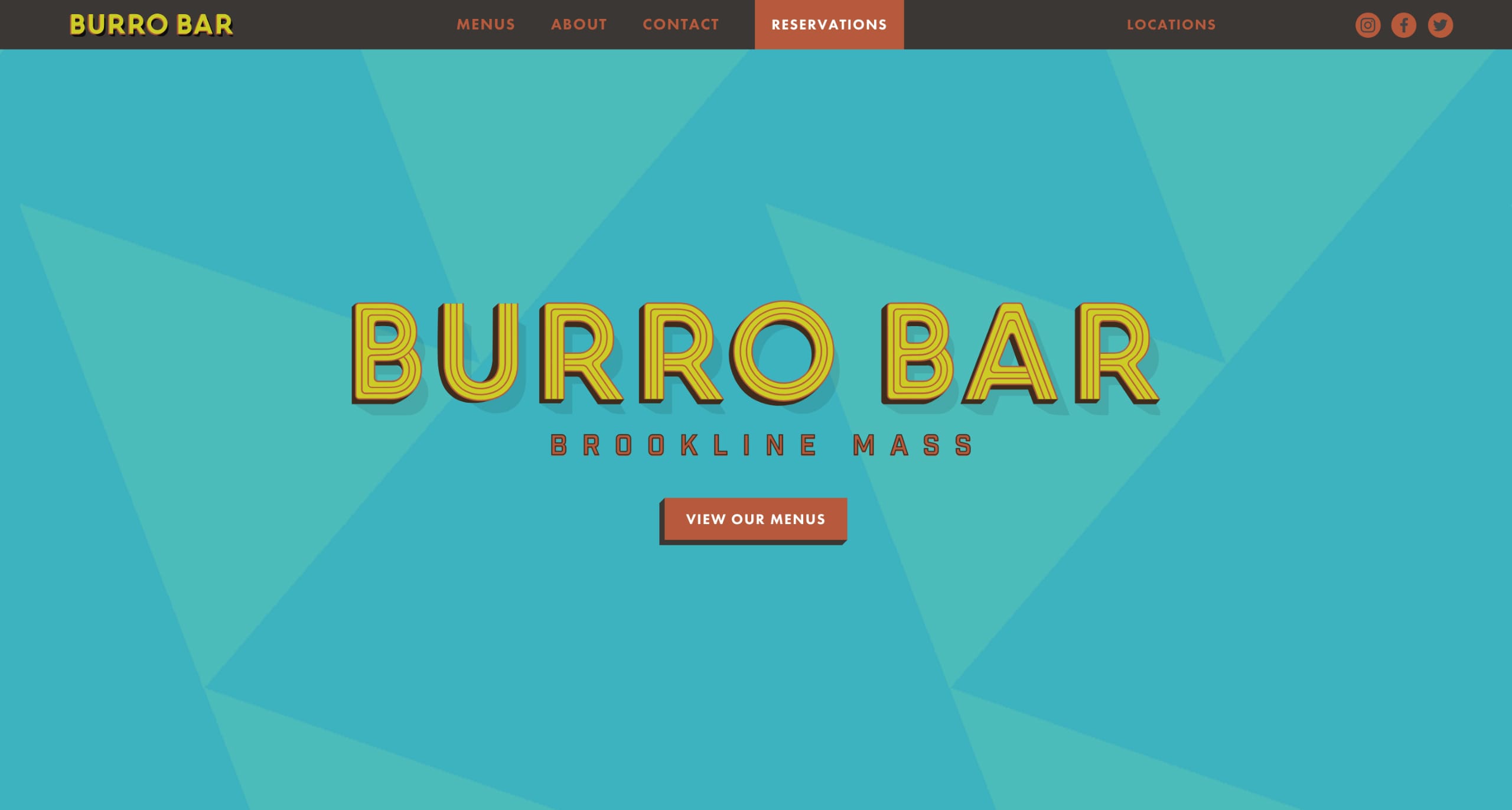 Burro Bar - One Page Website Award