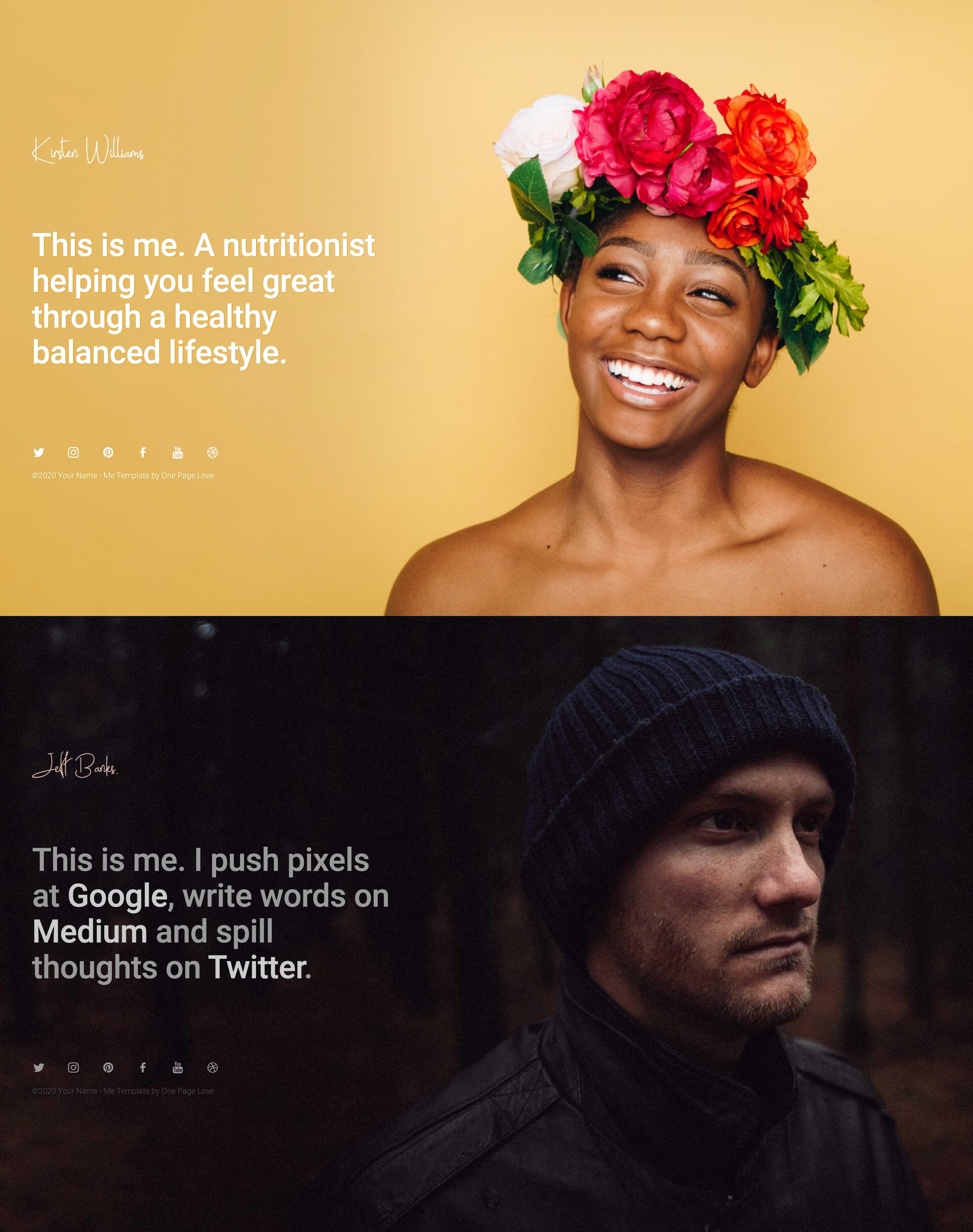 Me - Free Template Review and Demo