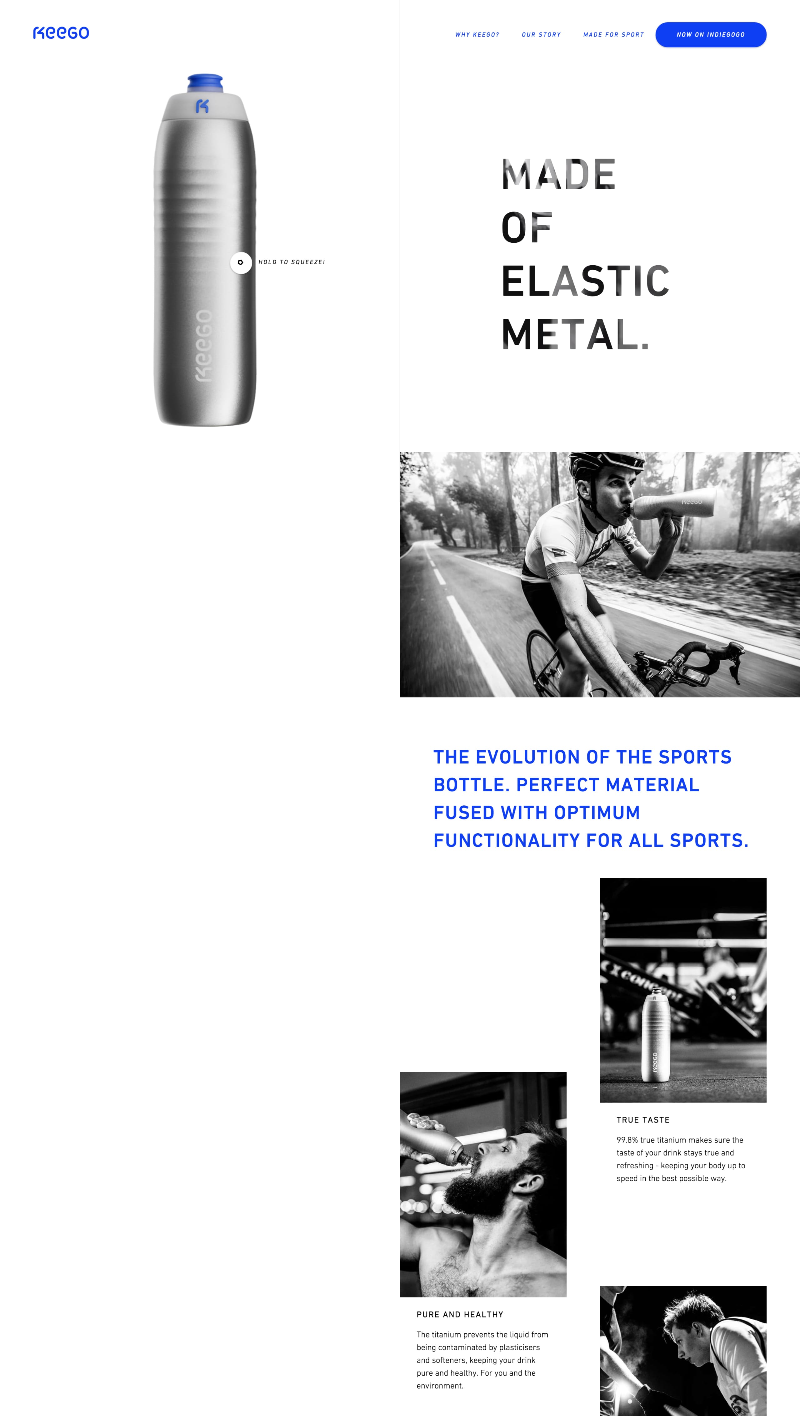 Keego - One Page Website Award