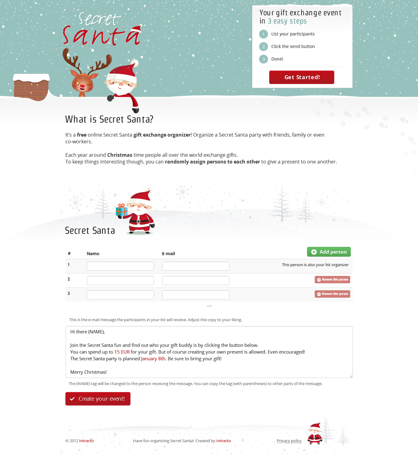 Secret Santa Email Template Free Printable Templates